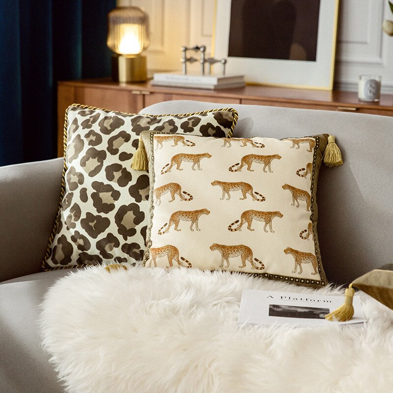 Animal Print Cushions, Leopard and Zebra Cushion Covers - The Opal ...